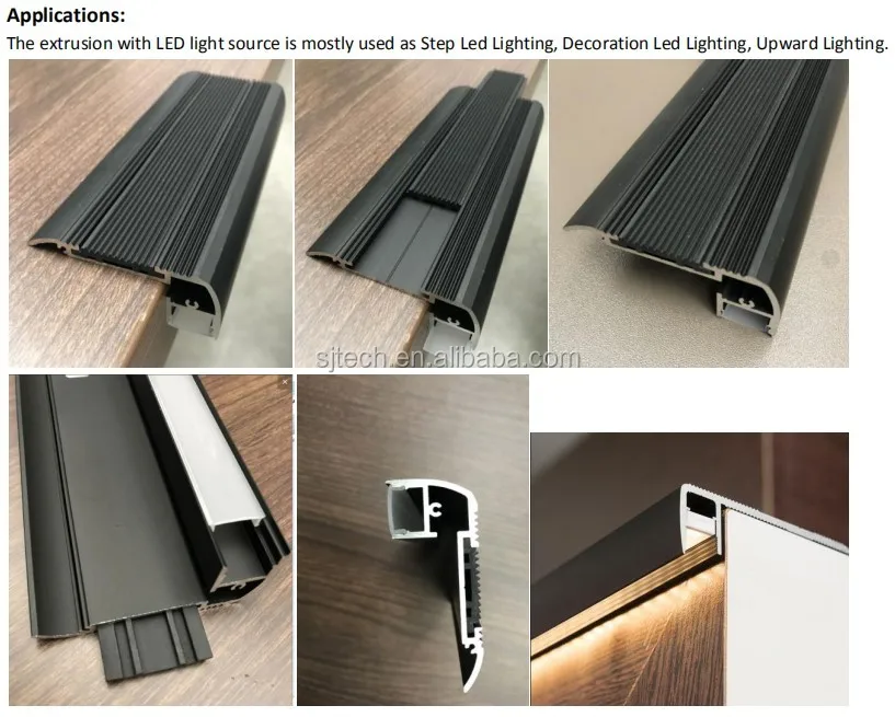 6528 Black Stair Aluminium Led Profile Projector,Led Stair Profile ...