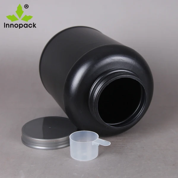 2.5lbs Matt Black Protein Powder Packaging Jar/bottle Pet Plastic ...