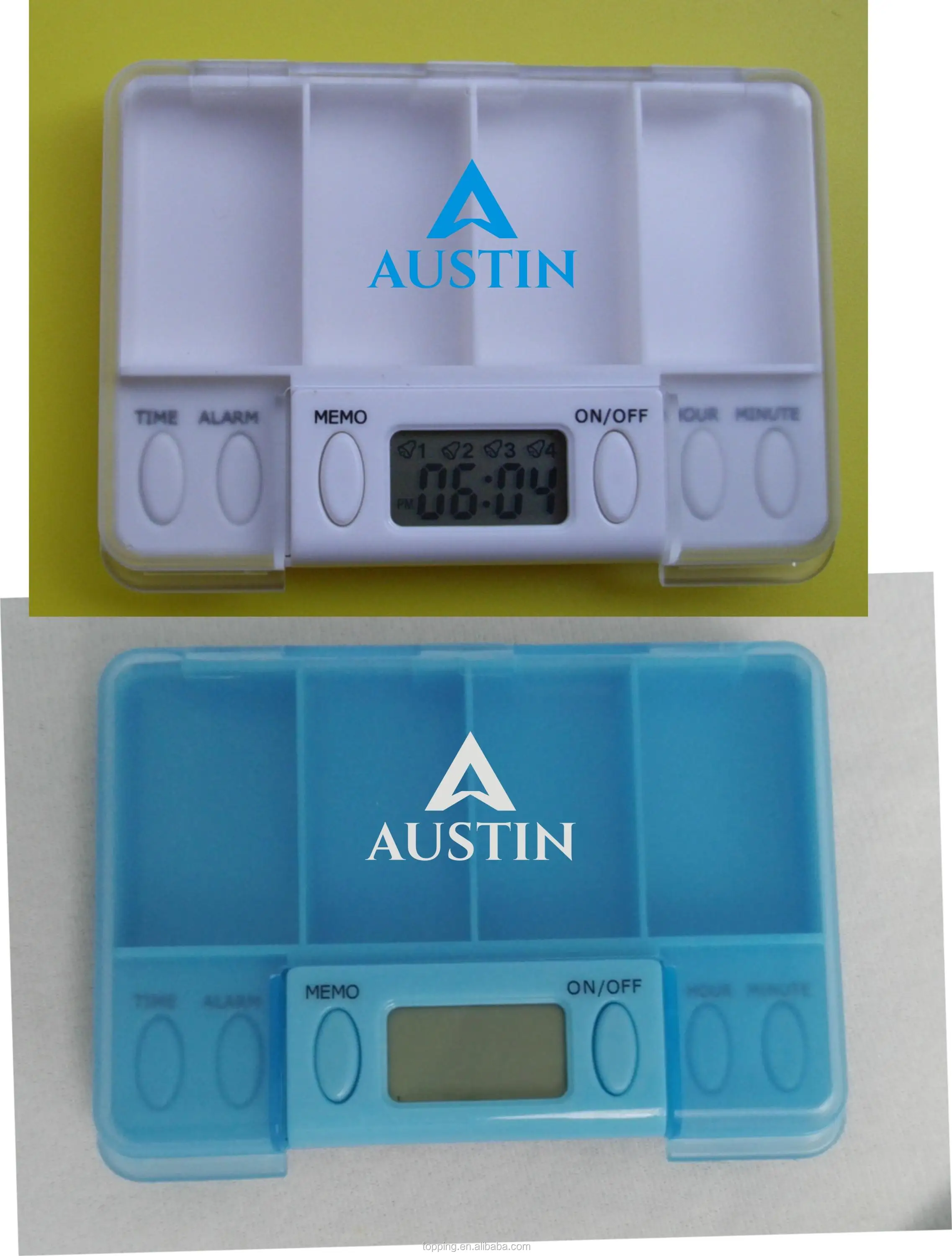 4 Compartments Pill Box Timer - Buy Pill Box With Timer,Pill Box Timer ...