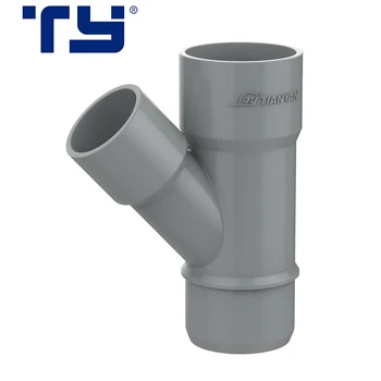 Factory High Quality 45 Degree Pvc Y Tee Branch Pipe Fitting Lateral ...
