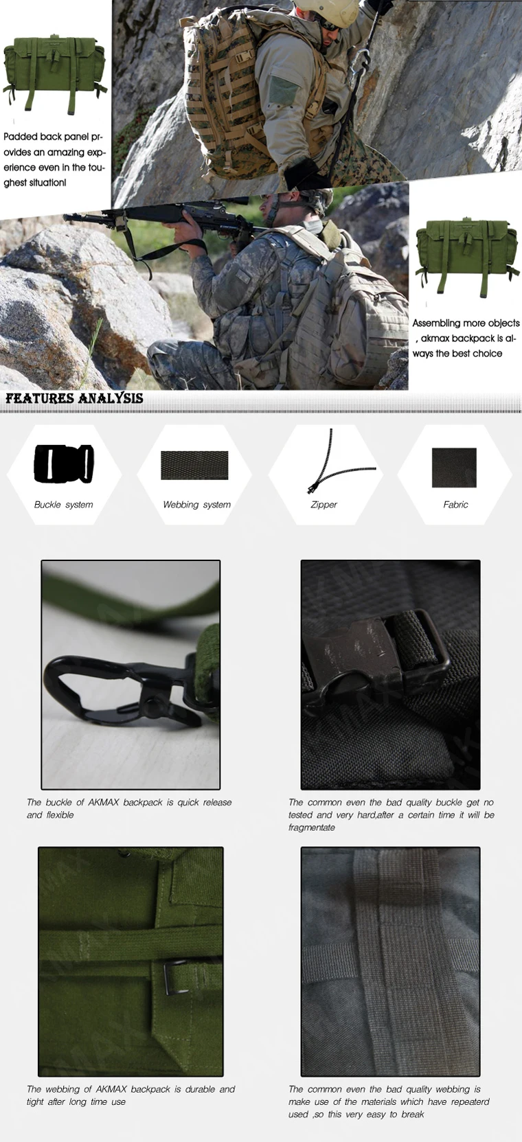 Government Issue(g.i) Uk Style 58" Pattern Military Backpack Canvas ...