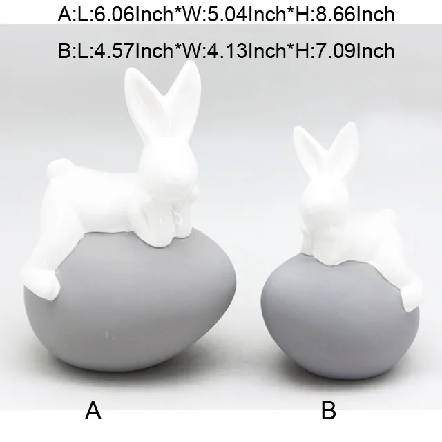 Rabbit Porcelain Show Pieces Ceramic Home Decoration For Home Decor ...
