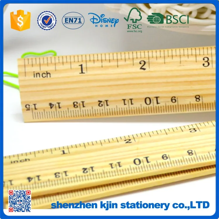 15cm Wooden Rulers With Double Scale 20cm 30cm Ruler For Kids - Buy ...