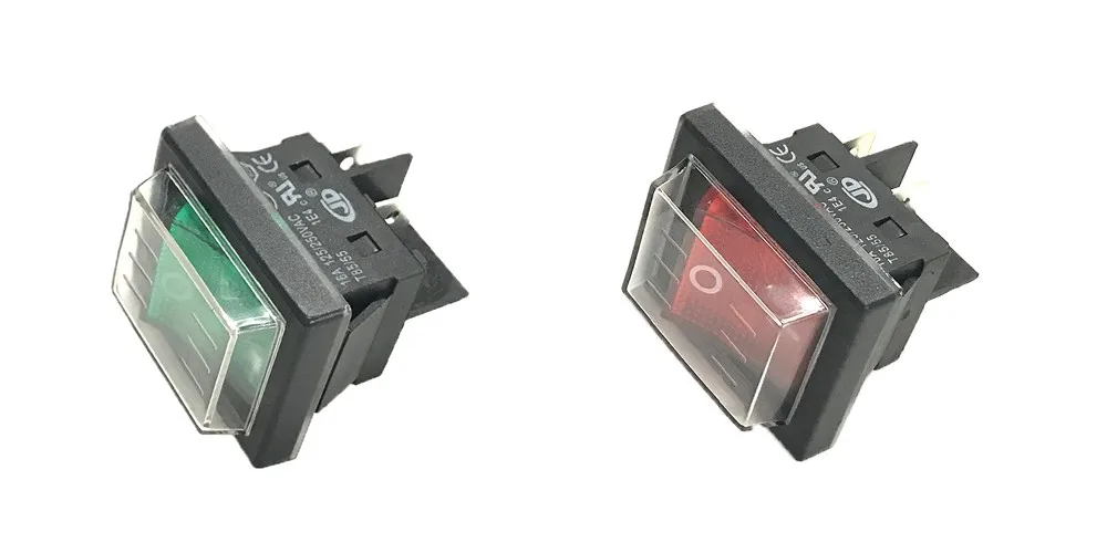 Rocker Switch With Protective Cover 14A-18A 125VAC 250VAC 50HZ 60HZ ...