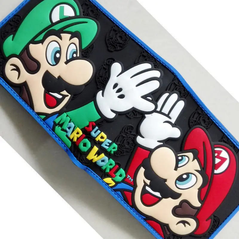 Super Mario Bros Logo Wallets Purse Multi-color Plastic Leather Mario ...
