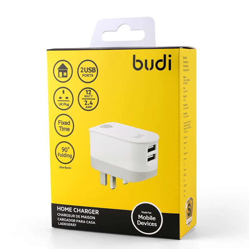 2 Usb Home Timer Charger Adapter 5v2.4a With Folded Uk Plug Form The ...