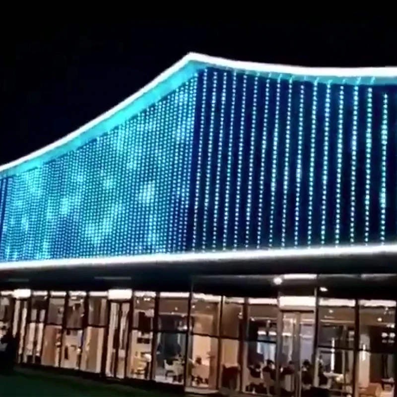 Facade Lighting Addressable Led Dot Lights Dc24v 10leds 50mm Diameter ...