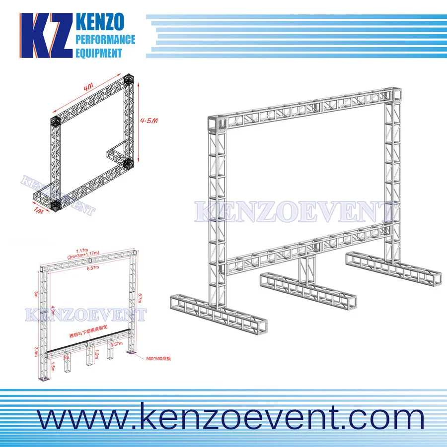 12 Inch Aluminum Square/box Truss Advertising Truss - Buy Advertising ...