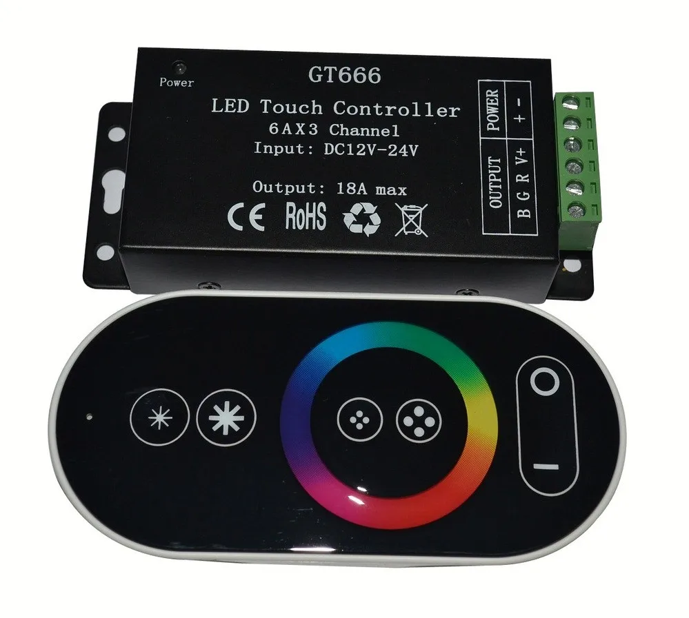 Wholesale Rf Wireless Remote Rgb Led Controller 6 Keys Touch Panel ...