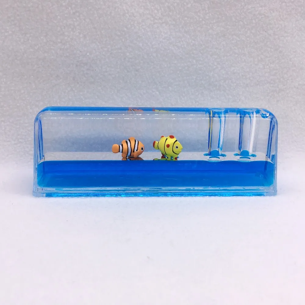 Blue Oil Water Liquid Aqua Paperweight Cube with 3D Polar Bear Floater