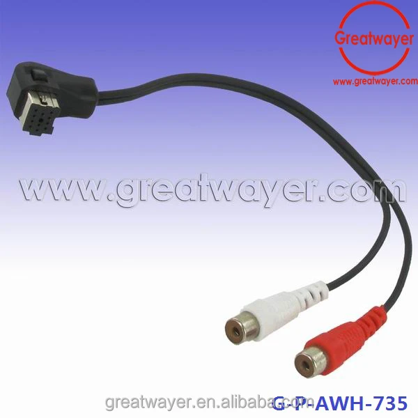 12 pin mitsumi connector and RCA stereo wire harness, View male-female ... 12 pin mitsumi connector and RCA stereo wire harness, View male-female ...