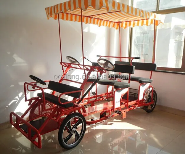 4 Person Four Wheel Quadricycle Surrey Sightseeing Bike - Buy Surrey ...