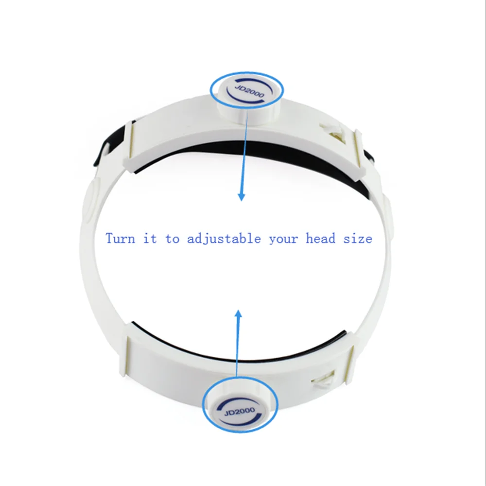 Medical JD2000 LED Headlight - Bright, Adjustable, Rechargeable