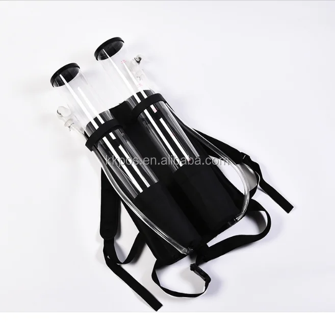 Round Cooling 2pcs 1.5L Dual Tank Double Beverage Dispenser