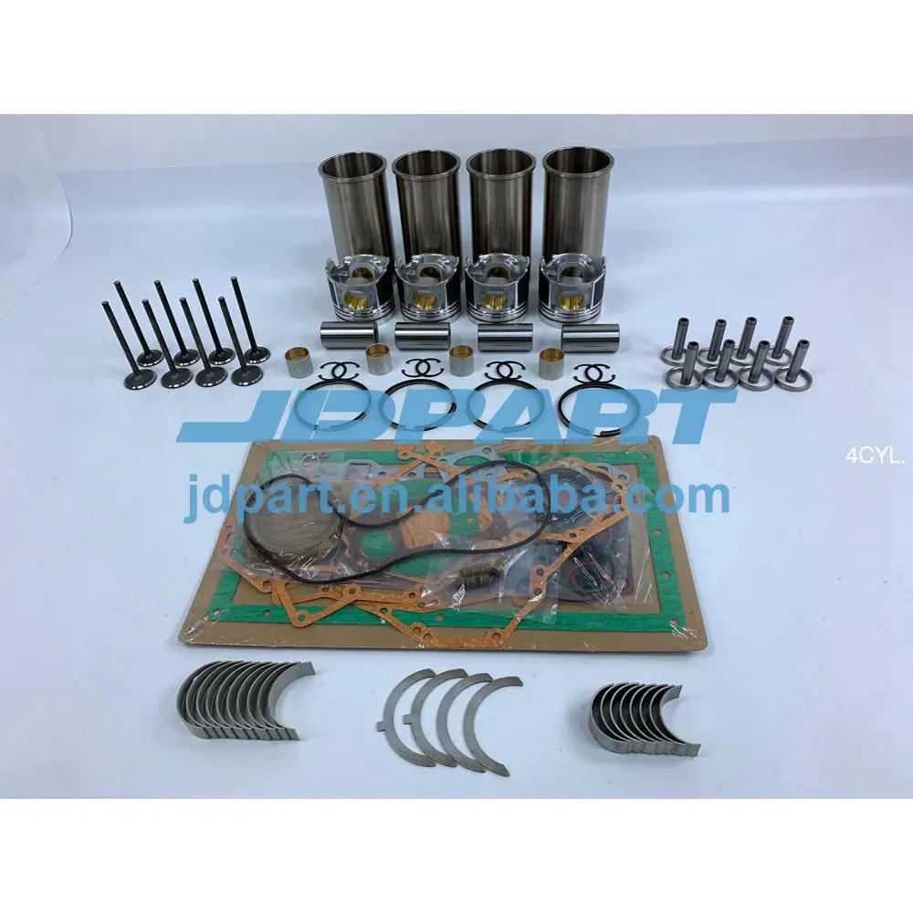 4d33 Overhaul Repair Kit With Valves Engine Bearings Cylinder Liner ...