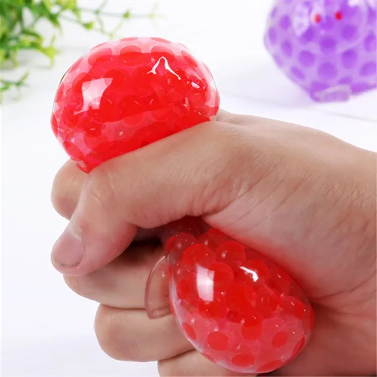 Mesh Squishy Ball - Rubber Vent Grape Stress Ball - Squeezing Stress ...