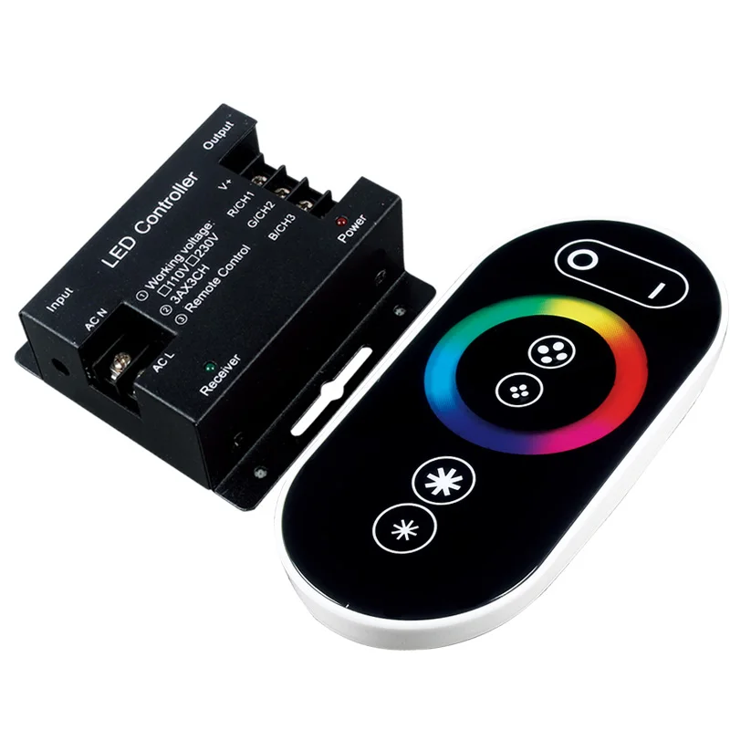 Ac110v Ac220v High Voltage Rgb Led Controller With Rf Touch Remote ...