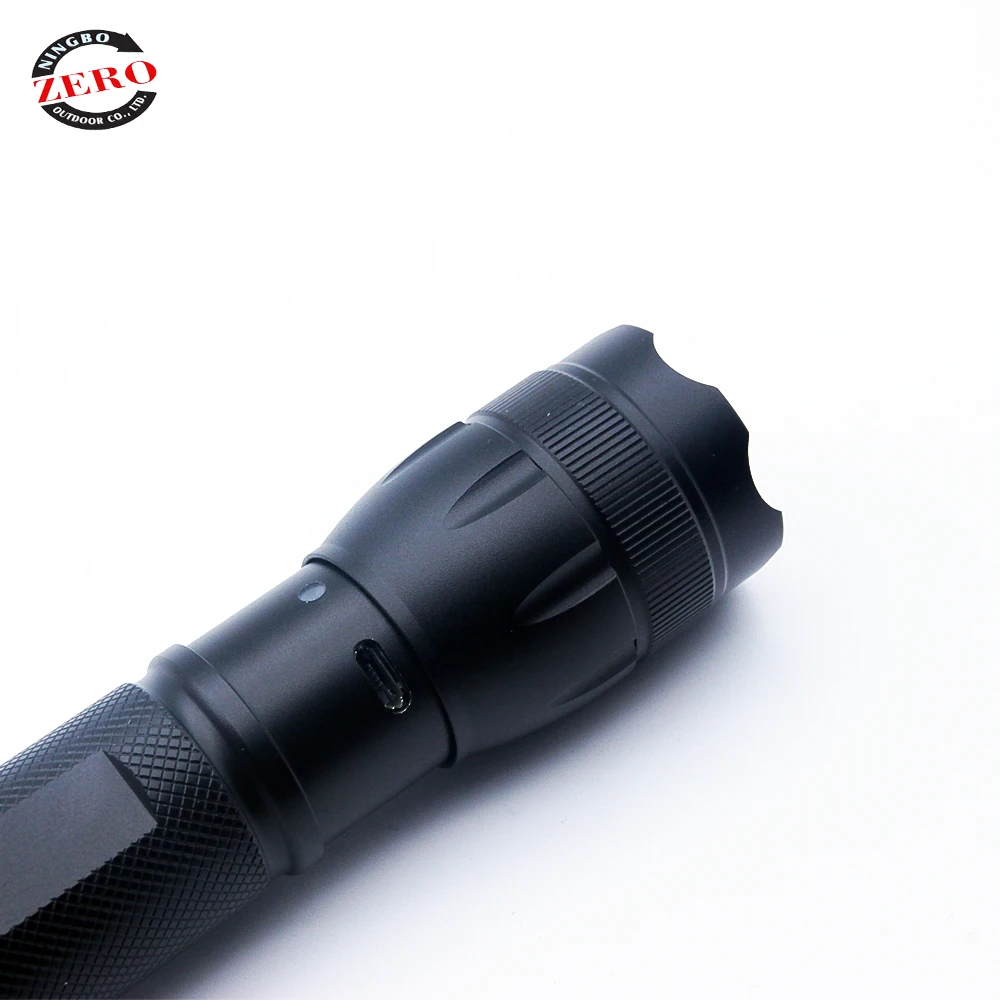Tri Color Flashlight Rechargeable Tricolor Torchlight Led Hunting Light ...