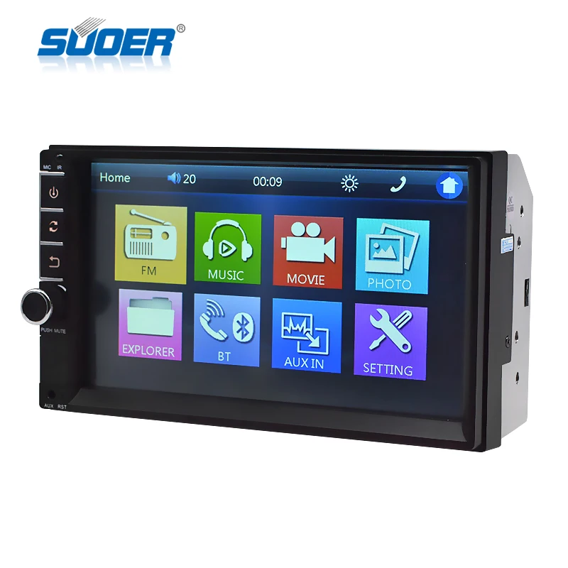 Hot Sale 12v Double Din Mp5 Player Car Radio Support Rear View Camera 7 ...
