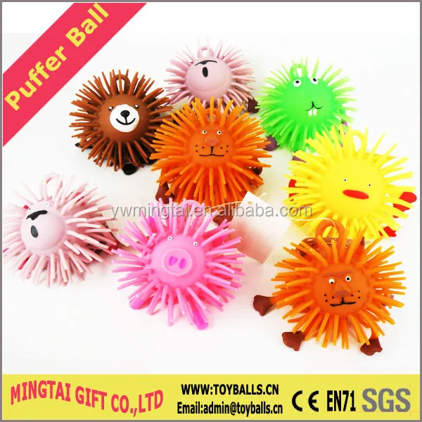Flashing Octopus Spiky Puffer Ball - Eco-Friendly Stress Toy