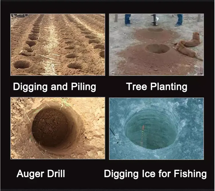 Manual Portable Hand Land Drill Earth Auger Digging Machines /Ground ...