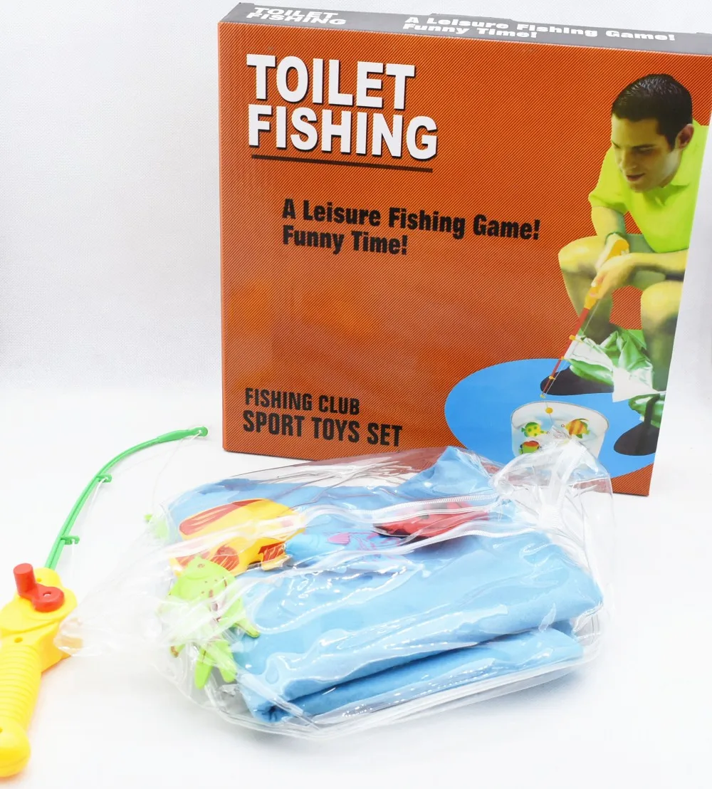 Funny Fish Toy And Toilet Fishing Game - Buy Toilet Fishing Game,Toilet ...