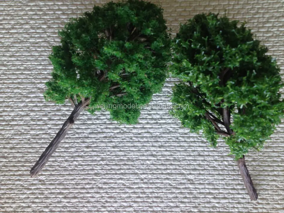 10cm Scale Plastic Miniature Model Tree In China For Architectural ...