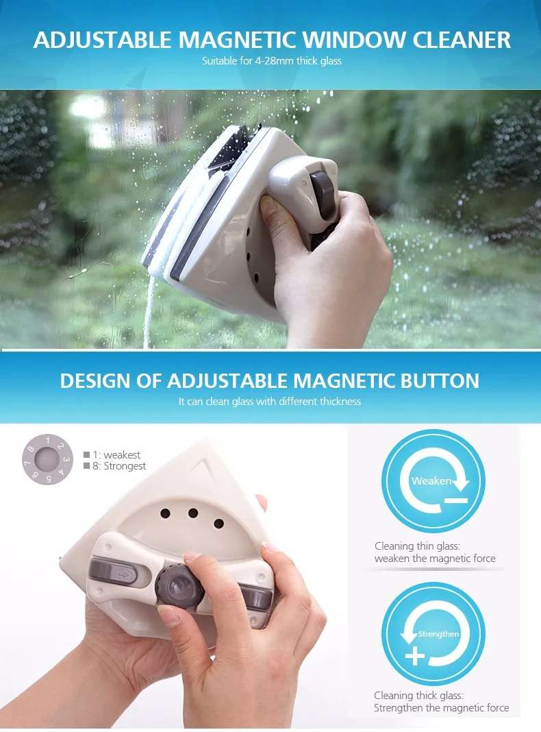 C2 Magnetic Window Squeegee - Efficient Cleaning Solutions