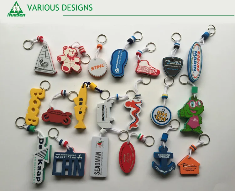 Custom Promotion Foam Eva Key Chain Floating Eva Keychain Merchandising ...