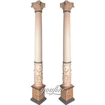 Marble Stone Roman Column Square Building Design Pillar - Buy Building ...