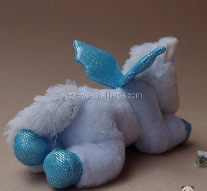 Lovely Soft Plush Unicorn Stuffed Toy Blue Color Soft Lay Unicorn Toys ...