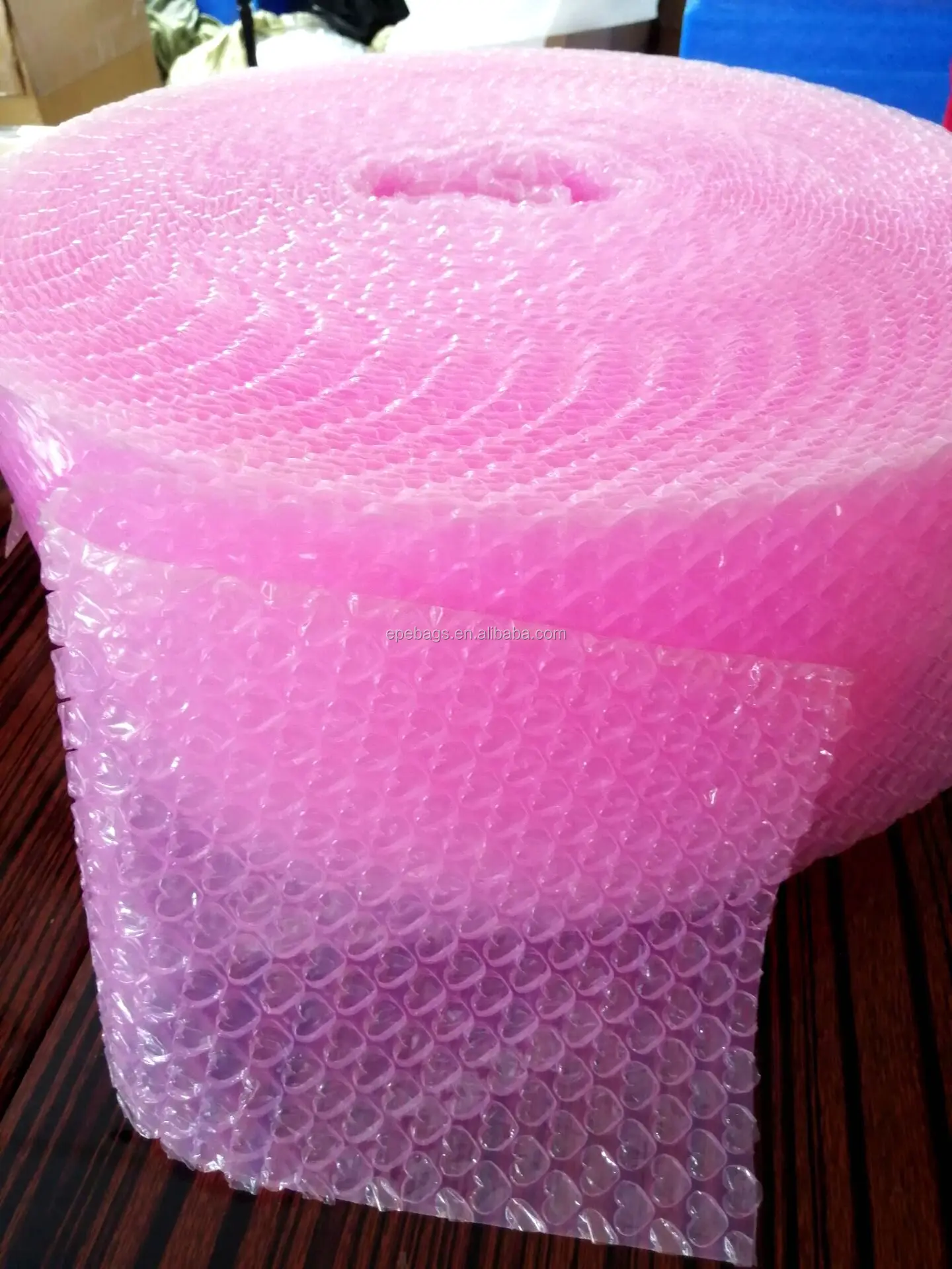 Factory Cutting Heartshaped Cushioning Wrap Plastic Pink Air Bubble ...
