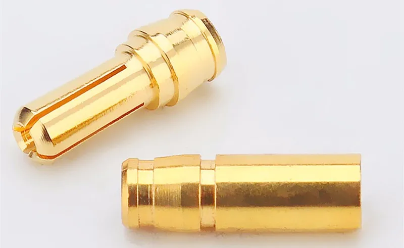 Female Male 4mm Gold Plated Rc Bullet Plug Connector For Esc Motor ...