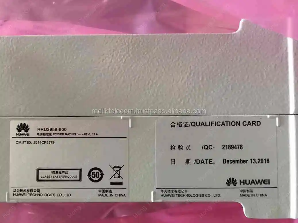 Huawei Rru3959 900m 02311ahg Wd5mjruac8b0 2*60w - Buy Rru3959 900m ...