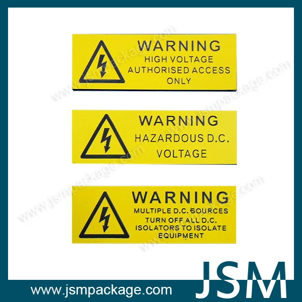 Engraved Traffolyte Label - Waterproof Adhesive Sticker