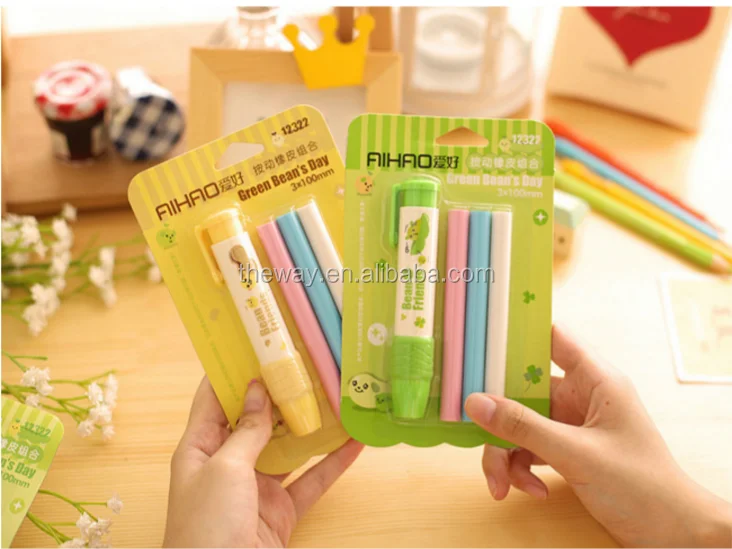Retractable Stick Erasers - Buy Stick Eraser,Eraser Pen,Pencil Eraser ...