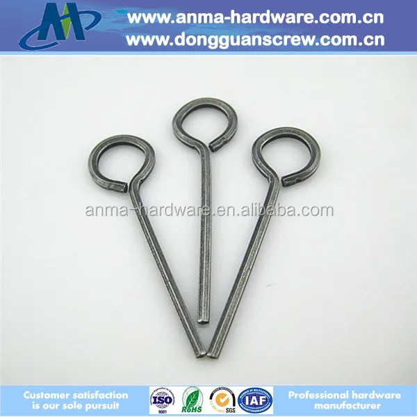 Stainless Steel Triangle Head Plated Screw Eye,Threaded Hook Eye Screw ...