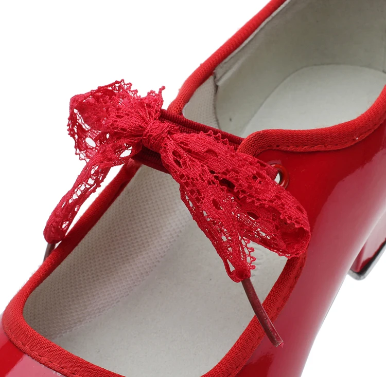 Wholesale Professional Cheap Kids Girls Red Black Tap Dance Shoes - Buy ...