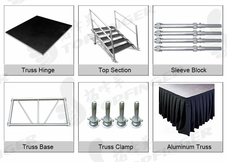 High Quality Skirting Props Platform Plans Portable Stage Pieces