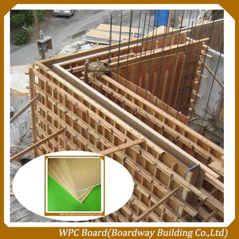 Recycle Wpc Construction Concrete Formwork Panel Concrete Shuttering ...