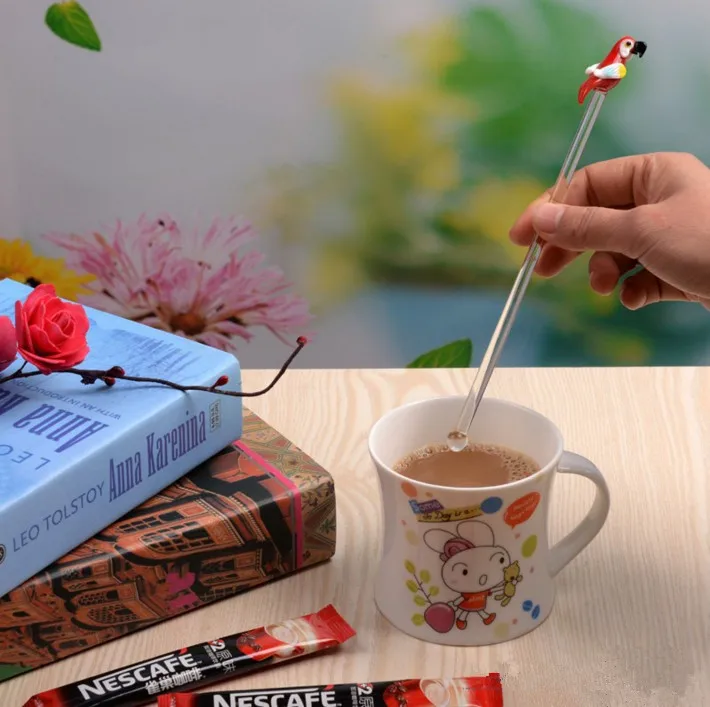 Colored Borosilicate Glass Bar Stirrer Dinking Stirrer Glass Cocktail ...