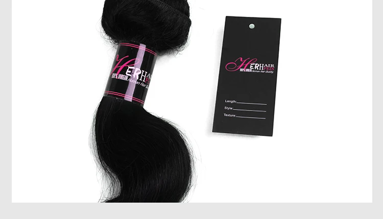 Custom Virgin Hair Extension Bundles Wrapping Self Adhesive Stickers ...