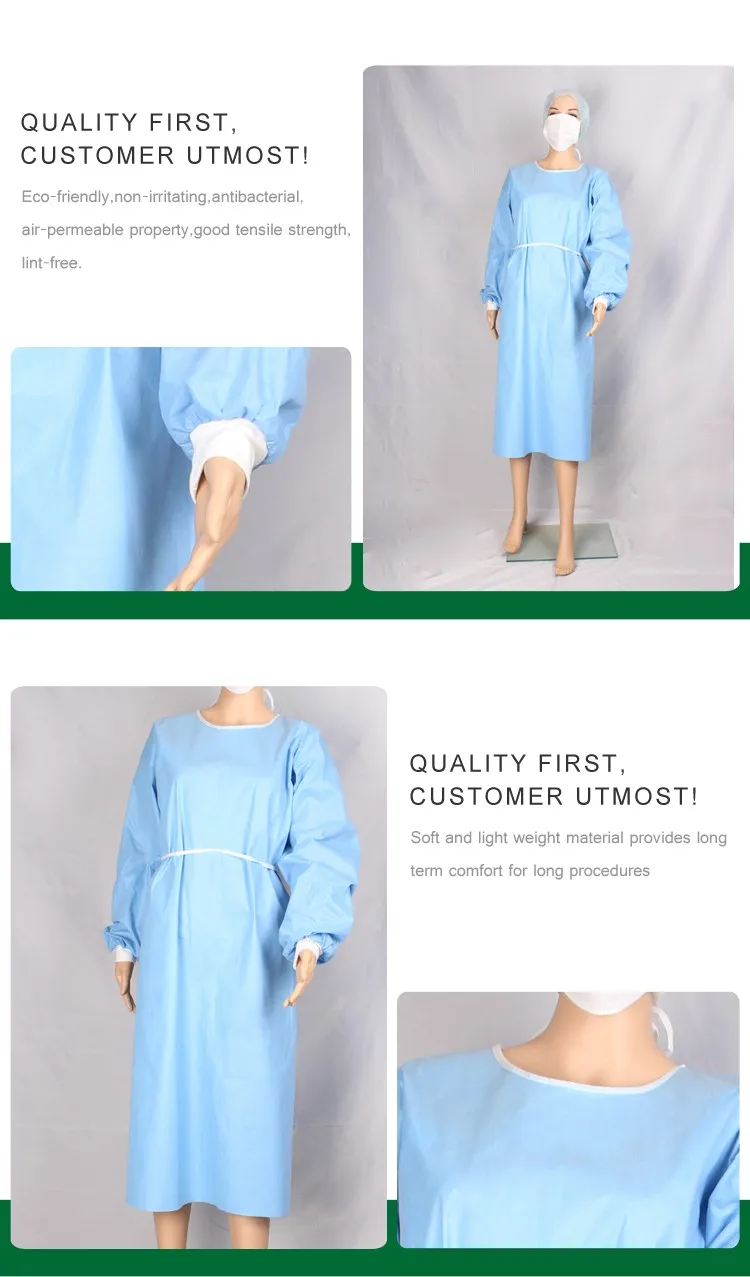 Medical Supply Hospital Clothing Patient Disposable Surgical Gown - Buy ...