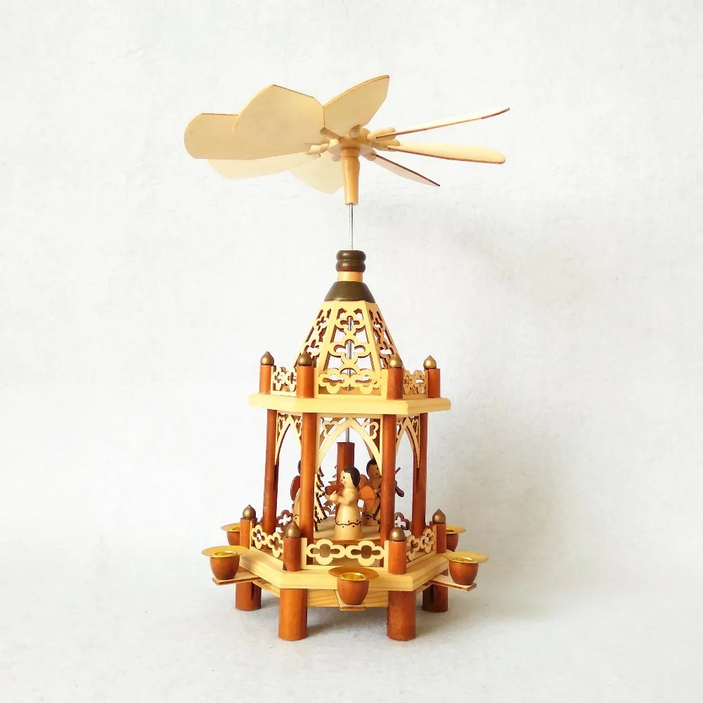 Wooden Angel Indoor Candle Christmas Windmill Decorations - Buy ...