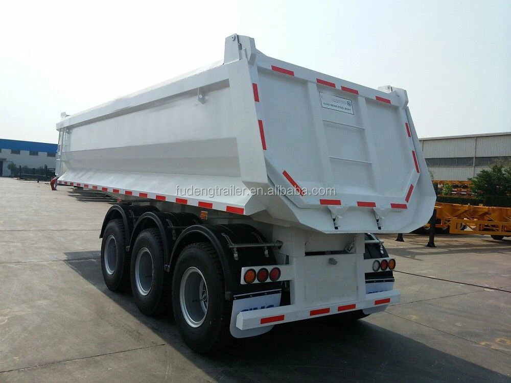 Rear Tipper U Haul Car Trailers - Dump Tipping Semi Trucks