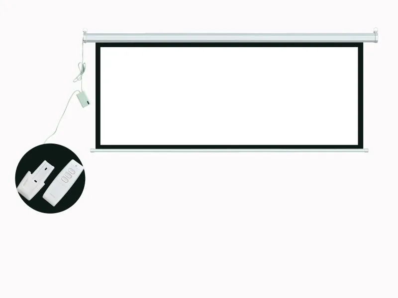 Professional Electronic Motorized Remote Control Projection Screen With ...