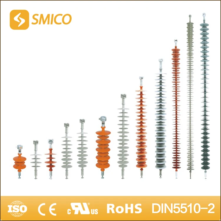 SMICO Glass Composite Pin Insulators - High Voltage 500KV