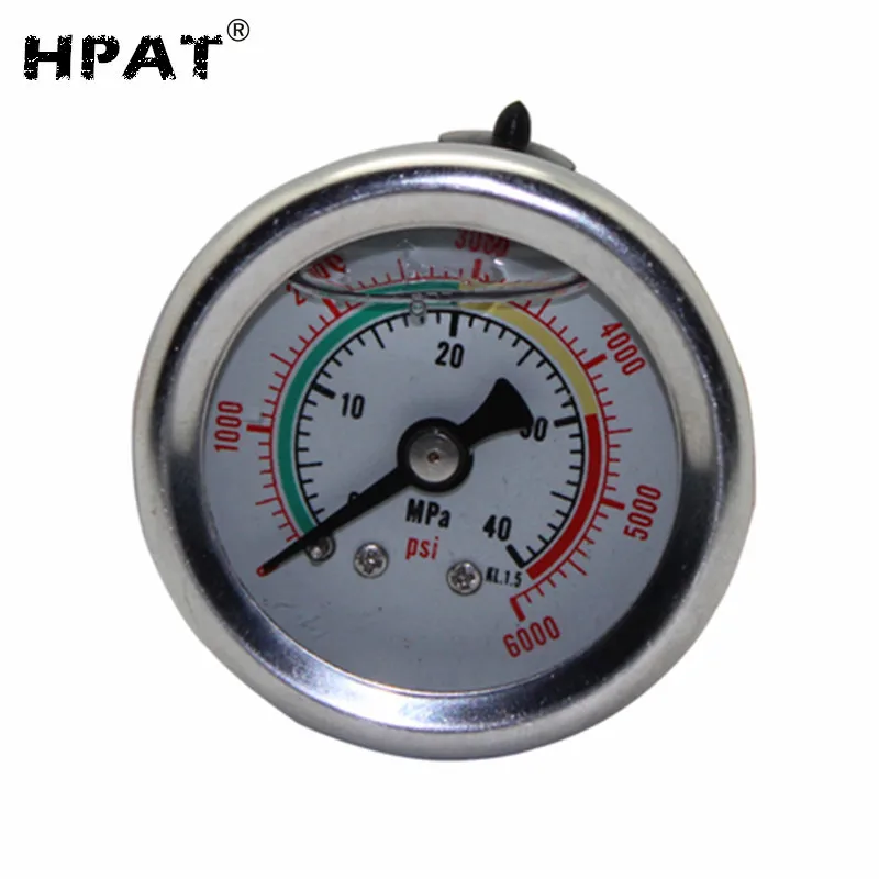 M10*1 PCP High Pressure Gauge Manometer 40mpa 6000psi