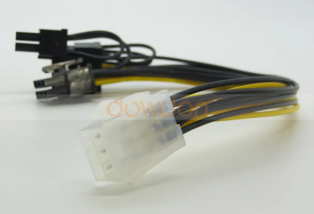 Pcie 6 Pin "y" Split To Two Pcie 2.0 8(6+2) Pin Cable Pci-express 2.0 ...