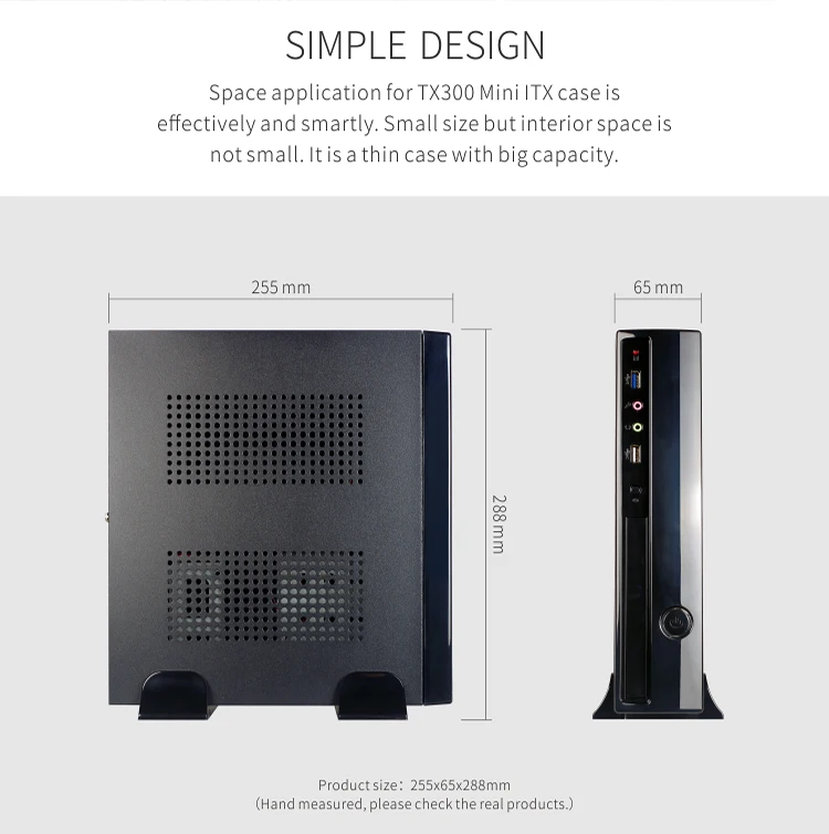 Leadway HTPC Mini PC Case - Ideal for Gaming & Office